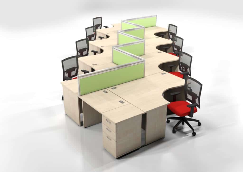 ECOS Fastrack Crescent Desking – ECOS